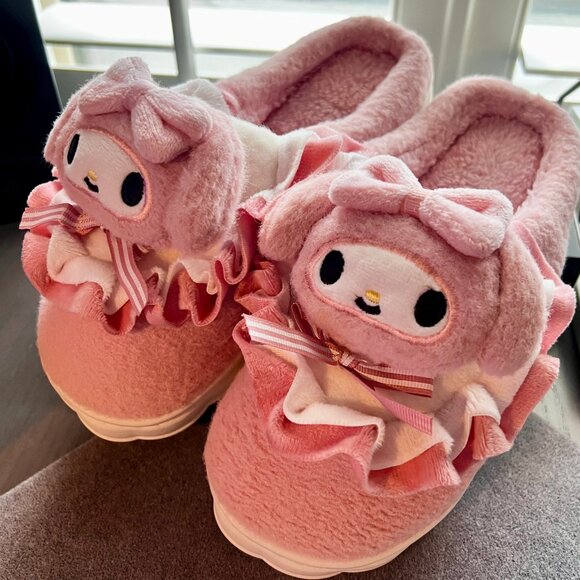 Sanrio | Shoes | New Sanrio My Melody Platform Winter Slippers Size ...